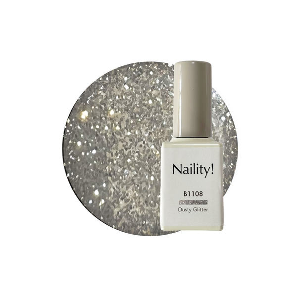 Naility！（ネイリティー）カラージェル ボトルタイプ B1108 ダスティグリッターの卸・通販 | ビューティガレージ